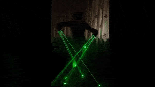 Green Laser Rave Gloves Awesome Rave Item | Light Up Wear