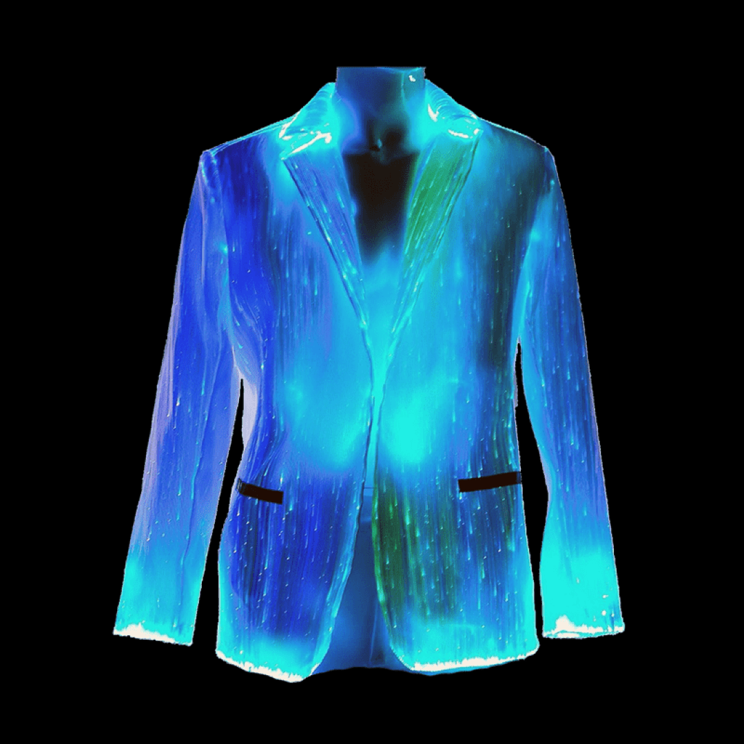 Fiber Optic Light Up Jacket For Men | Light Up Wear