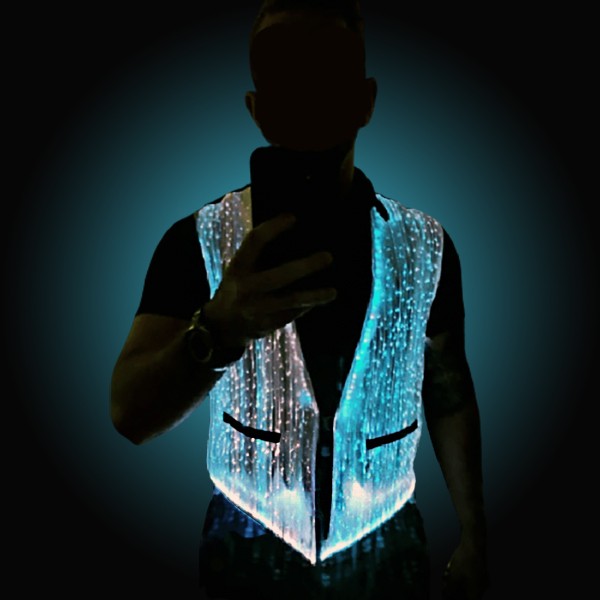 Men's Fiber Optic Luminous Vest | Light Up Wear
