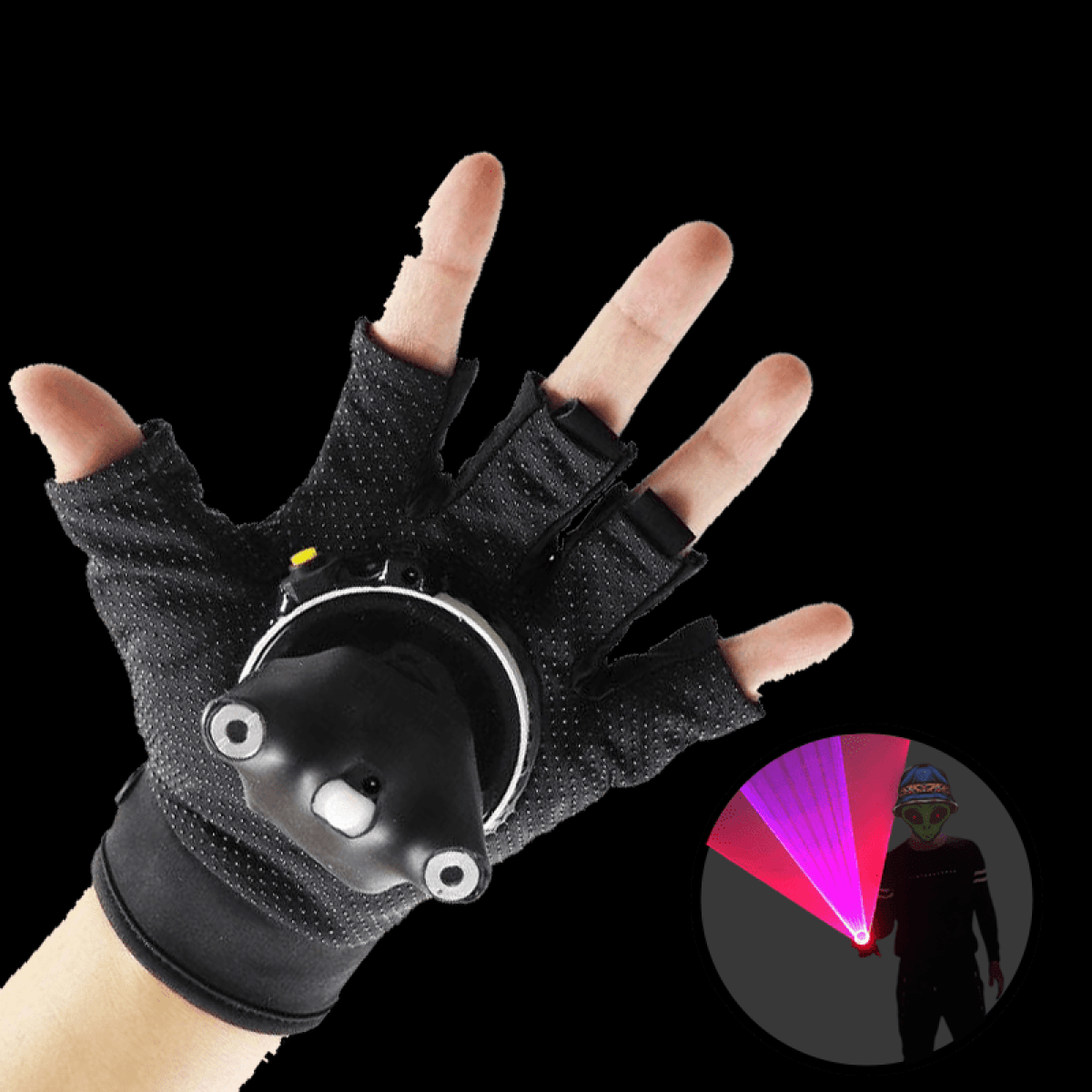 LED Goggles Kaleidoscope Lenses Over 100 Modes | Light Up Wear