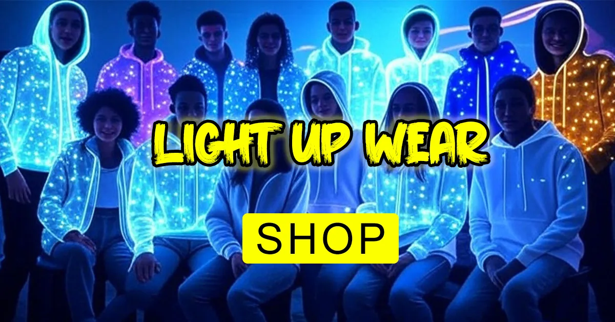 Shop Light Up Clothing – LED & Glow-in-the-Dark Apparel | Light Up Wear